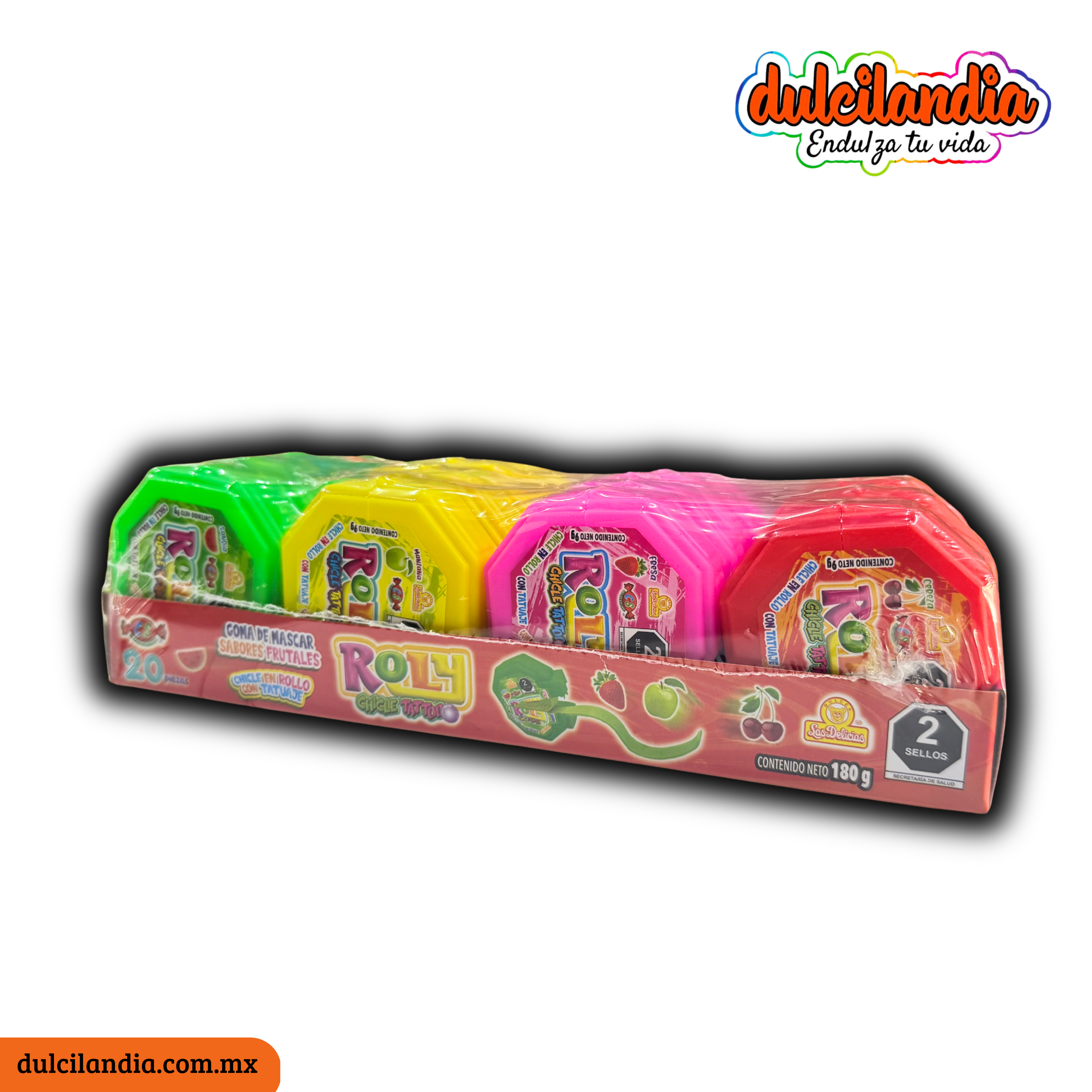 Chicles Roly Chicle Tattoo Surtido 9g LAS DELICIAS Exhibidor c/20 ...