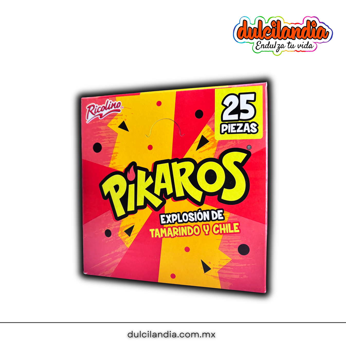Caramelos Píkaros Tamarindo 3’s RICOLINO Caja c/25 – Dulcilandia Dulcería