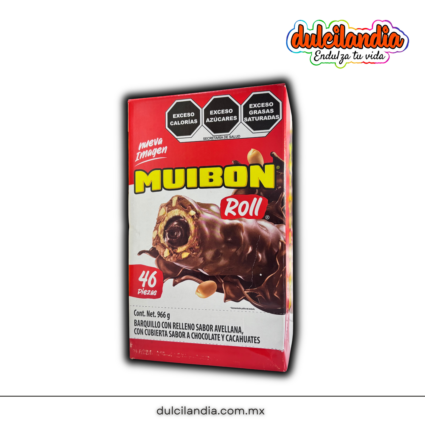 Chocolates Muibon Roll Avellana NUTRESA Caja c/46 – Dulcilandia Dulcería