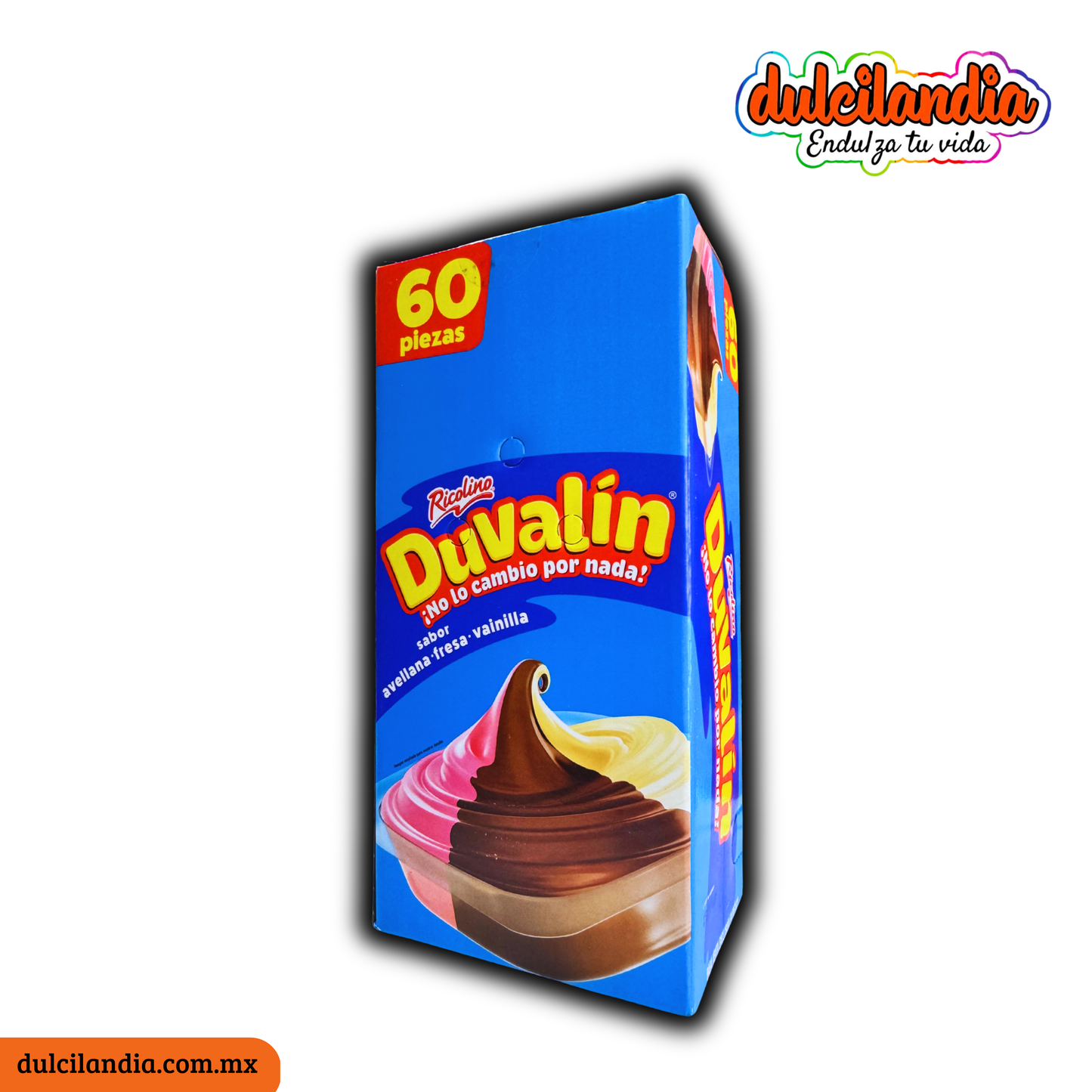 Duvalín Trisabor RICOLINO Exhibidor c/60 – Dulcilandia Dulcería