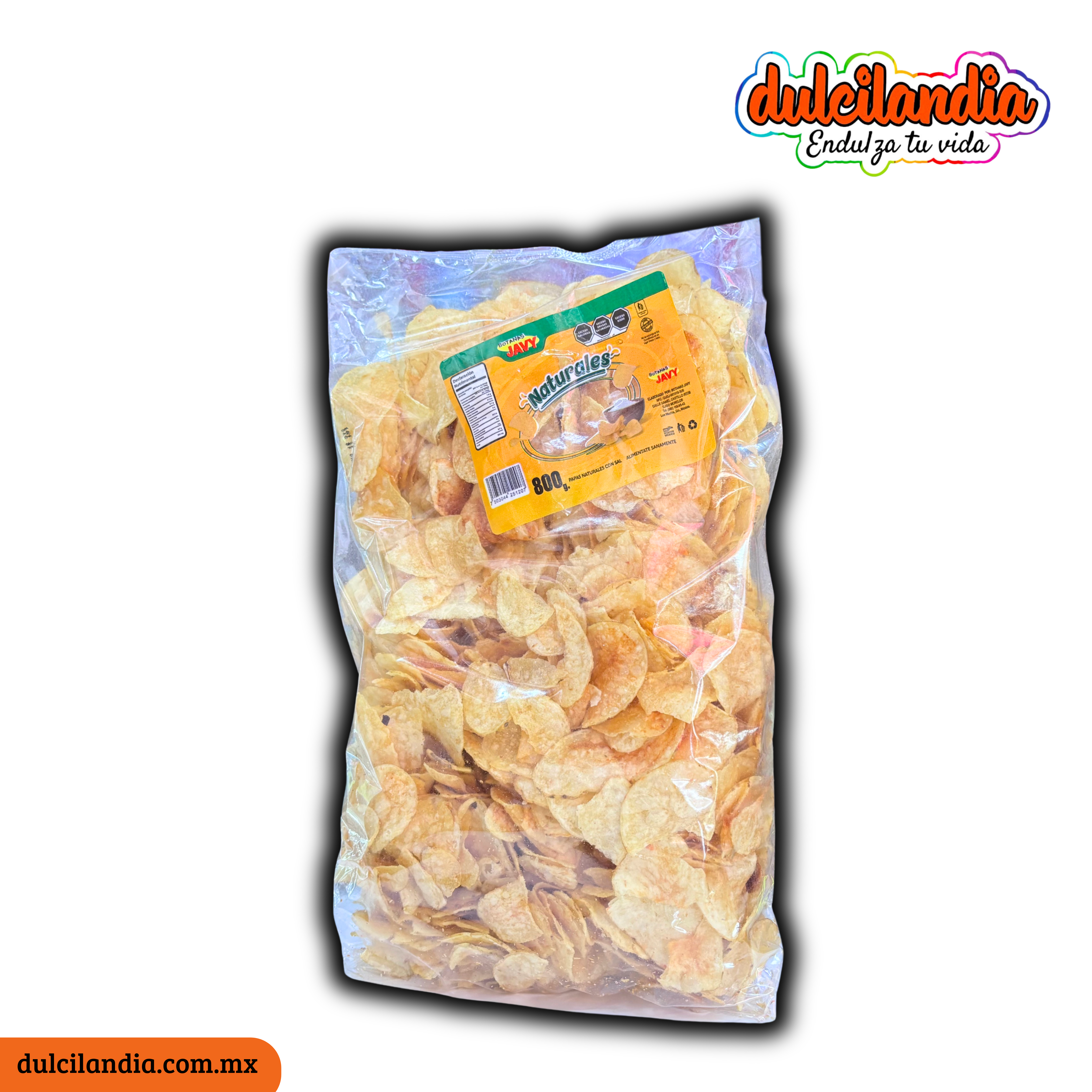 Papas Fritas Naturales con Sal JAVY Bolsa 800g – Dulcilandia Dulcería