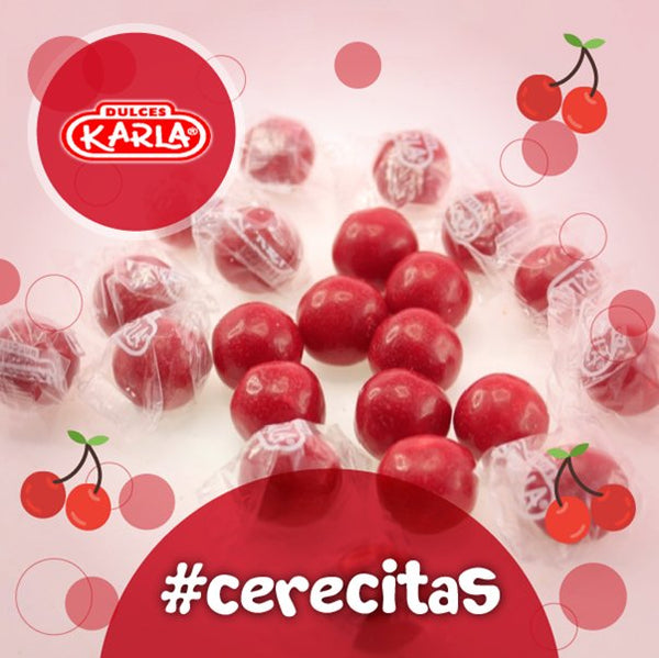 Gomitas Confitadas Cerecitas 10g KARLA Bolsa c/60 – Dulcilandia Dulcería